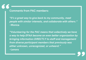 EFAA’s Participant Advisory Committee (PAC) is recruiting new members ...